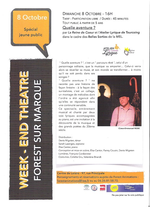 l’Atelier Lyrique de Tourcoing dans le cadre des Belles Sorties de la ...